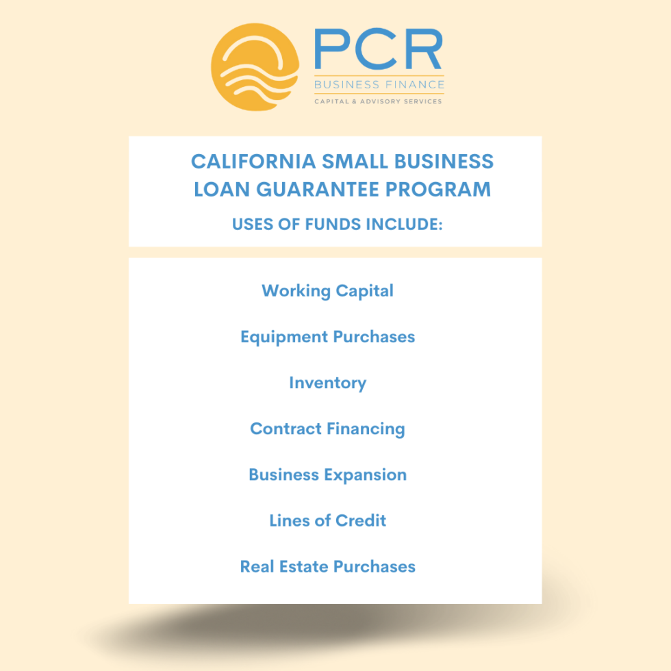 CA Small Business Loan Guarantee Program - PCR Business Finance